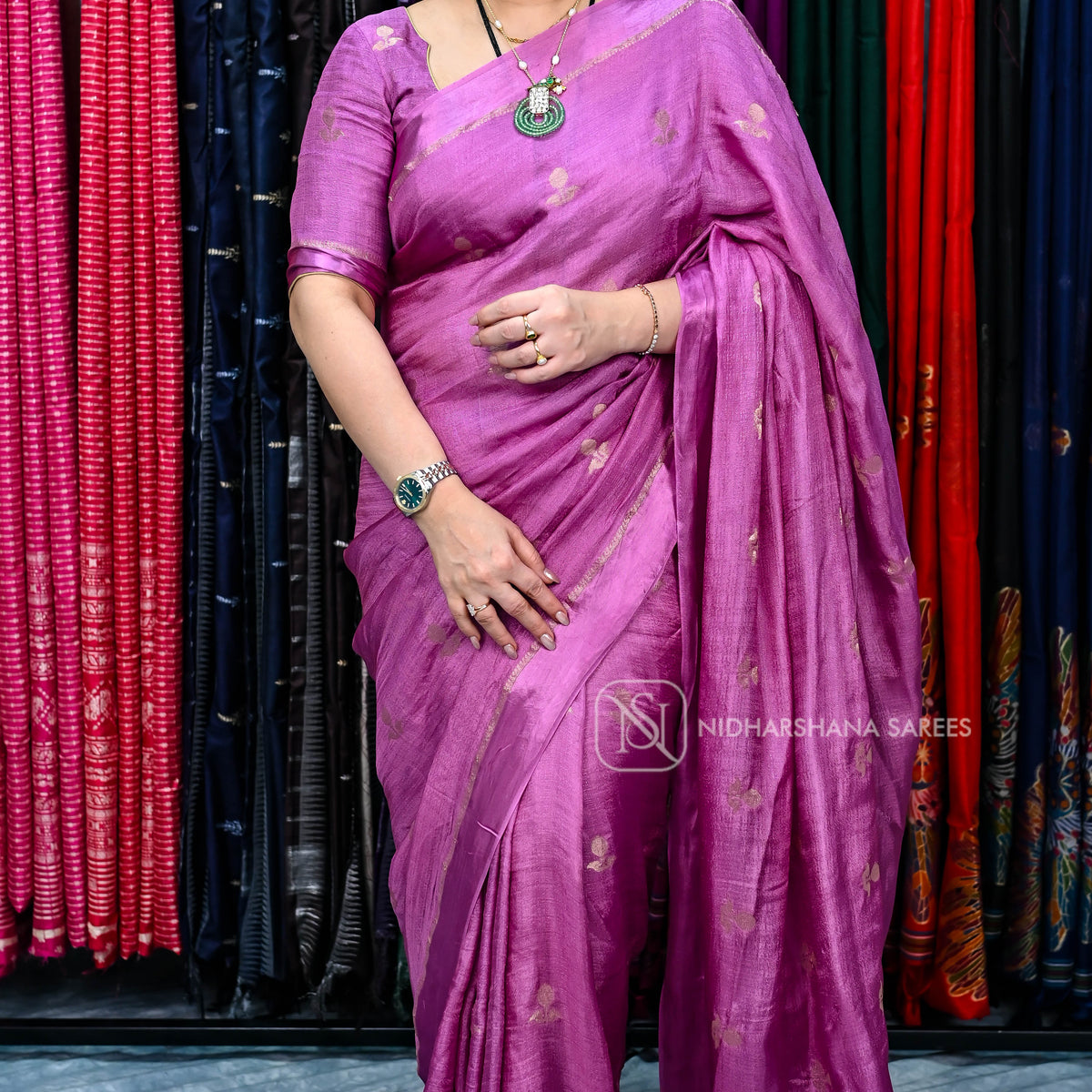Buy Neelambari Saree | Rich Silk Look & Grace – Nidharshana Sarees