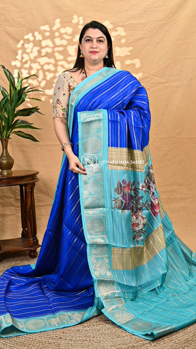 Buy Charming Semi Dola Banarasi Saree – Nidharshana Sarees