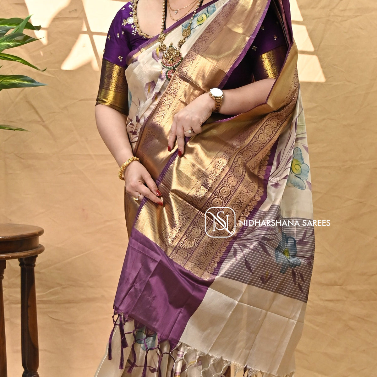Buy Pure Soft Tissue Saree Festive Sparkle & Grace – Nidharshana Sarees